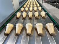 China Compressed Air 0.6MPa Wafer Cone Making Machine 11-13kg/h Gas Consumption for sale