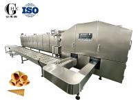 China High-Speed Fully Automatic Solution for Chocolate-Filled Mini Sugar Cones , Automatic Rolled Sugar Cone Baking Machine for sale