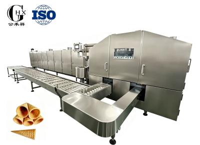 China High-Speed Fully Automatic Solution for Chocolate-Filled Mini Sugar Cones , Automatic Rolled Sugar Cone Baking Machine for sale