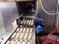 China Stain Steel 12000pcs/H wafer Cone Making Machine PLC Controlled for sale