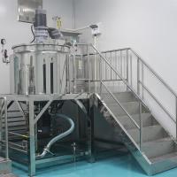 China Cosmetic Industry Liquid Homogenizer Mixer With Three Layer Stainless Steel Pot Body for sale