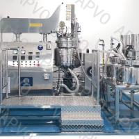 China 100L Hydraulic Lifting Vacuum Homogenizing Machine Cosmetic Cream Mixer Machine for sale