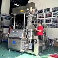 China 100L Hydraulic Lifting Vacuum Homogenizing Machine Cosmetic Cream Mixer Machine for sale