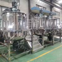 China Customized Liquid Homogenizer Detergent Liquid Making Machine With Two Pots 1000L for sale