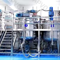 China Customized Liquid Homogenizer Detergent Liquid Making Machine With Two Pots 1000L for sale