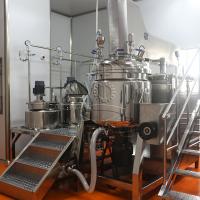 China Toothpaste Production Vacuum Emulsifying Machine Shampoo Homogenizer 300L-3000L for sale