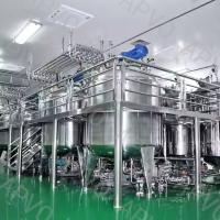 China 3000L Customized Dishwashing Liquid Mixer Machine  With Two Tanks Bottom Homogenizer for sale
