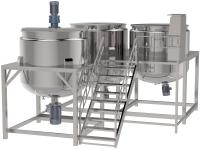 China 50~50000L Vacuum Homogenizer Cream Mixer High Shear Liquid Soap Mixing Machine for sale