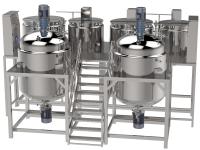 China 50~50000L Vacuum Homogenizer Cream Mixer High Shear Liquid Soap Mixing Machine for sale