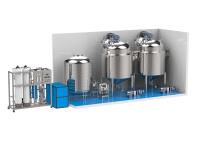 China Professional Grade Liquid Homogenizer Tank With Buttons / PLC Control for sale