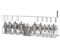 China Including Weight System Vacuum Liquid Homogenizer For Daily Chemical for sale
