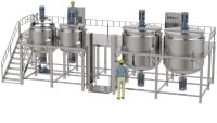China Stainless Steel Washing Liquid Homogenizer Cosmetic Cream Mixing Machine for sale