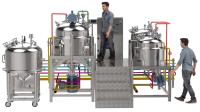 China 0-3600rpm Speed Liquid Homogenizer Emulsifier Tank For Daily Chemical Product for sale
