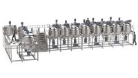 China Mirror Polished Liquid Tank Mixer Machine With Programmable Weighting System for sale