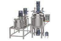 China PLC Controlled liquid blending machine with Homogenizing Head and Tilt Tank for sale