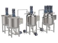 China Hydraulic Lifting Vacuum Emulsifier Homogenizer 316/304 Stainless Steel Material for sale