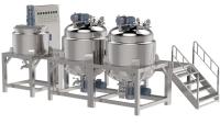 China Electricity Heating Vacuum Liquid Mixer Machine For Liquid Detergent Processing for sale