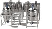 China Electricity Heating Vacuum Liquid Mixer Machine For Liquid Detergent Processing for sale