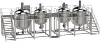 China Hydraulic Lifting Liquid Detergent Mixer Machine Including Vacuum System for sale
