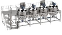 China Hydraulic Lifting Liquid Detergent Mixer Machine Including Vacuum System for sale