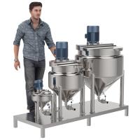 China SS316/304 Liquid Detergent Mixer With Hydraulic Lifting And Double Jackets for sale