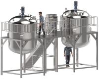 China 316/304 Stainless Steel Liquid Detergent Mixer Homogenizer Machine for sale