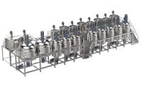 China Vacuum Hydraulic Lifting Toothpaste Making Machine For Emulsification for sale