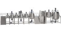 China Industrial Homogenizer Toothpaste Making Machine With High Shear Mixer for sale