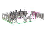 China Emulsification Homogenizer Mixer Machine Toothpaste Production Machine Customized for sale