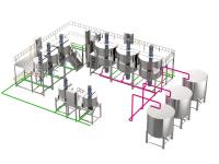 China Emulsification Homogenizer Mixer Machine Toothpaste Production Machine Customized for sale