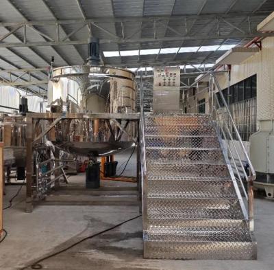 China Liquid Soap Making Machine / Shampoo With Complex Scraping Board Blending Oar And Sanitation Grade Mirror Polishing Surface for sale