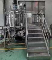 China 1000L Lid Fixed Bottom Homogenizing Body Cream Mixer Machine  High Speed Emulsion Mixer for sale