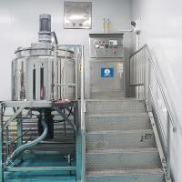 China Stainless Steel Industrial Electric Heating Liquid Soap Mixing Equipment Cosmetic Creams Mixing Tank Liquid Soap Making Machine for sale