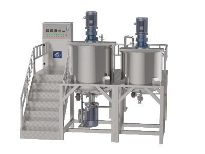 China High Speed Cosmetic Mixer Hair Dye Shampoo Vacuum Homogenizer Emulsifier Mixer Face Cream Body Lotion Making Mixing Machine for sale