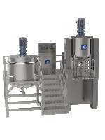 China Cosmetic Heating Homogenizing Mixing Tank With Agitator Liquid Soap Making Machine Liquid Detergent Mixier for sale