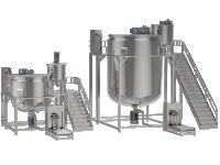 China Chemicals Making Production Equipment Small Liquid Soap Making Machine Price Homogenizer Mixer Blender Mixing Paste Products for sale