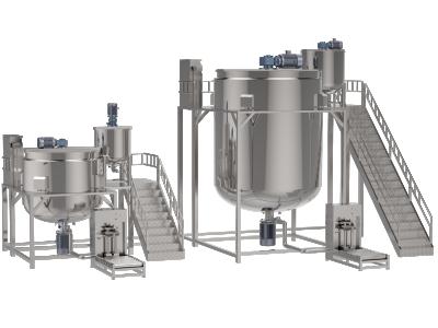 China Chemicals Making Production Equipment Small Liquid Soap Making Machine Price Homogenizer Mixer Blender Mixing Paste Products for sale