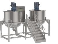 China Mayonnaise Emulsifier Machine With Adjustable Mixing Speed Ketchup Emulsion Cooking Equipment Cream Vacuum Emulsifying for sale