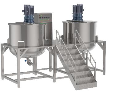 China Mayonnaise Emulsifier Machine With Adjustable Mixing Speed Ketchup Emulsion Cooking Equipment Cream Vacuum Emulsifying for sale