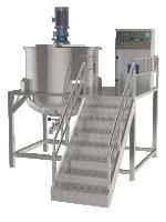 China Detergent Production Line Chemical Mixing Equipment Liquid Detergent Making Machine With Steam Heating for sale