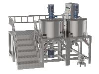 China Industrial High Shear Emulsifier Mixer Steel Mixing Equipment Cream Cosmetic Shampoo Liquid Making Machine for sale