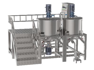 China Industrial High Shear Emulsifier Mixer Steel Mixing Equipment Cream Cosmetic Shampoo Liquid Making Machine for sale