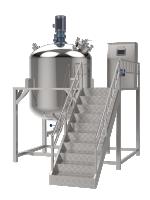 China Food Chemical Liquid Soap Cosmetic Homogenizer High Quality Vacuum Mixer Mayonnaise Making Emulsifying Machine for sale