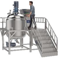 China Shampoo Soap Detergent Blending Mixing Homogenizing Mixer Machine Chemical Mixing Machine Liquid Detergent Mixer for sale