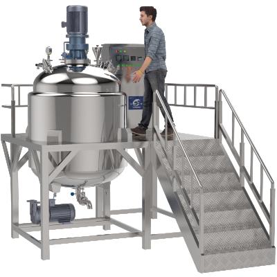 China Shampoo Soap Detergent Blending Mixing Homogenizing Mixer Machine Chemical Mixing Machine Liquid Detergent Mixer for sale