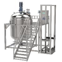 China Good Quality Chemical Industrial Liquid Mixer Liquid Soap Mixing Machine Stainless Steel Mixing tank with Three Layers for sale