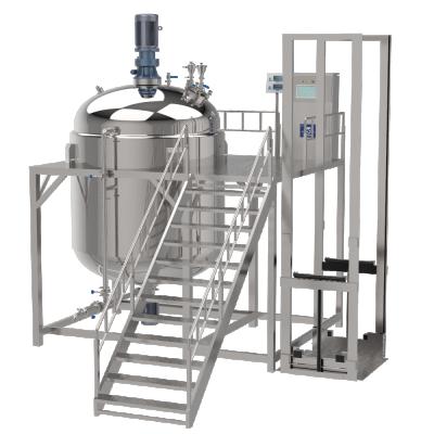 China Good Quality Chemical Industrial Liquid Mixer Liquid Soap Mixing Machine Stainless Steel Mixing tank with Three Layers for sale
