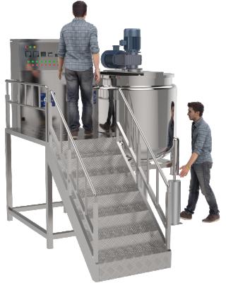 China Homogenizer Mixer 500L 1000L Emulsifier Homogenizer Machine Liquid Soap Making Machine for sale