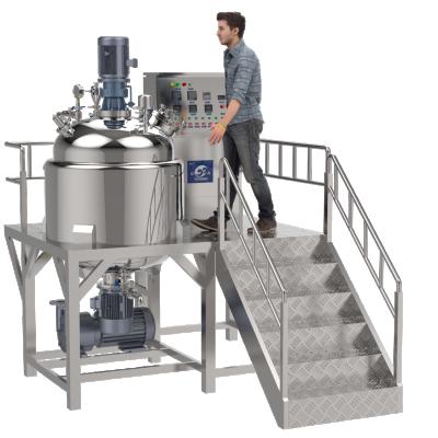 China Hot Sale High Quality Paste Cream Liquid Soap Vacuum Homogeneous Emulsifier Mixing Chemical Making Machine for sale