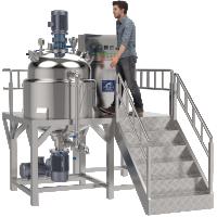 China Ointment Lotion Cream Mayonnaise Petroleum Jelly Making Machine Lifting Cosmetic Mixer Vacuum Homogenizer Emulsifier for sale